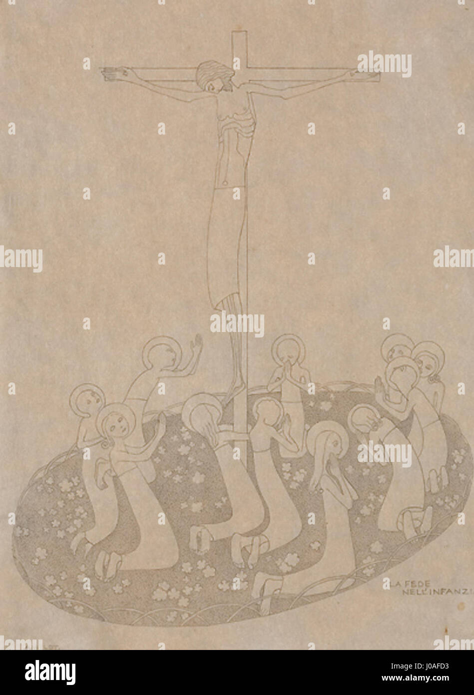 A representation of faith and childhood, exploring themes of innocence ...