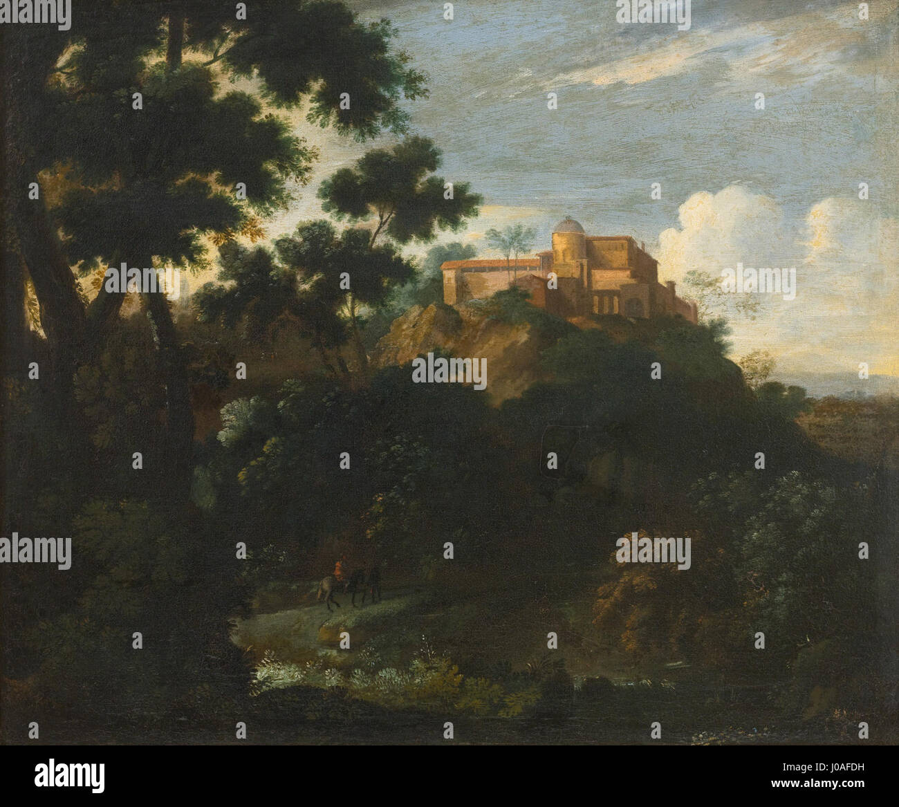 Jean-François Millet’s 'Wooded mountainous landscape with travelers on ...