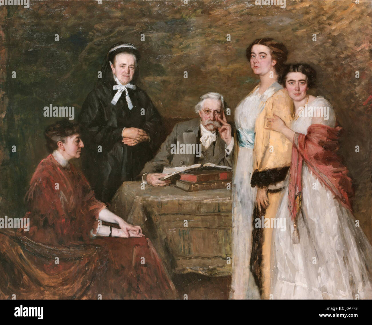 'Mijne huisgenooten' by Thérèse Schwartze is a portrait painted around ...