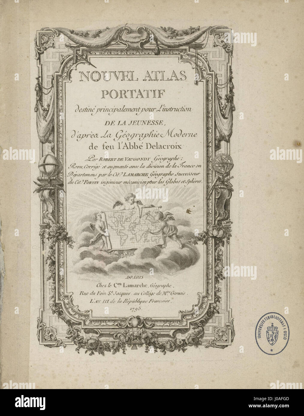 'Nouvel atlas portatif destiné principalement pour l'instruction de la ...