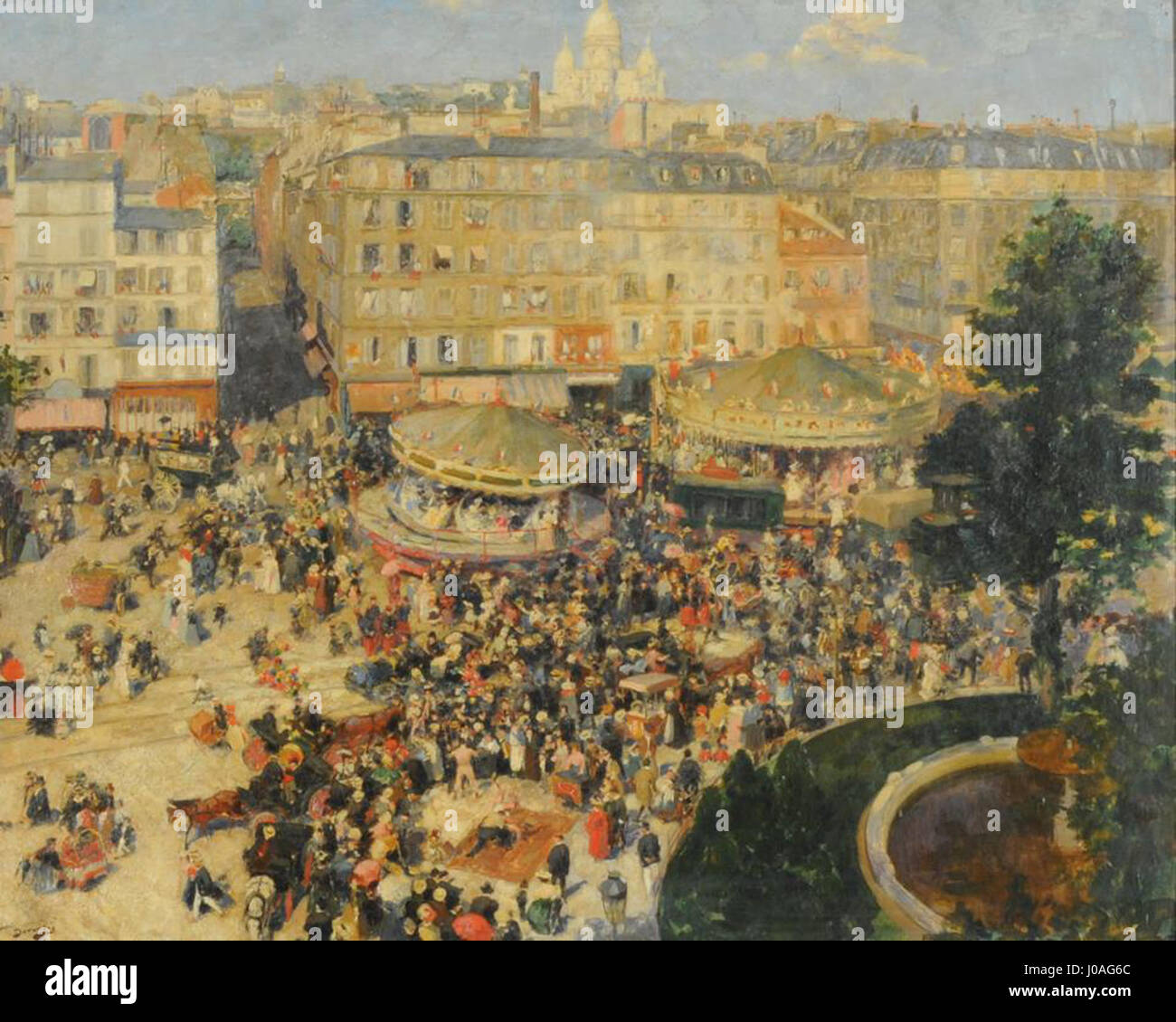 'La Place Pigalle' is an oil painting by French artist André Devambez ...