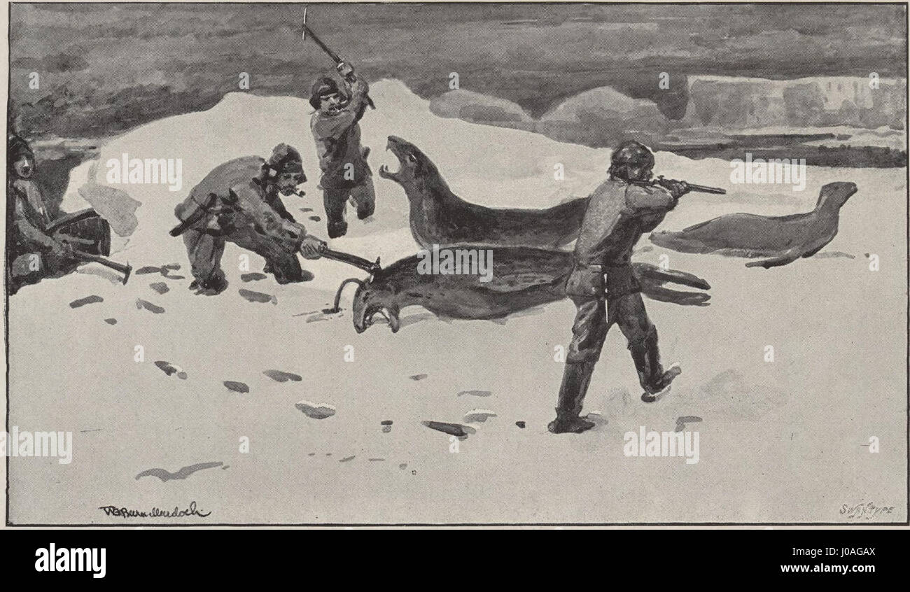 This historical document recounts the Antarctic expedition to the South ...