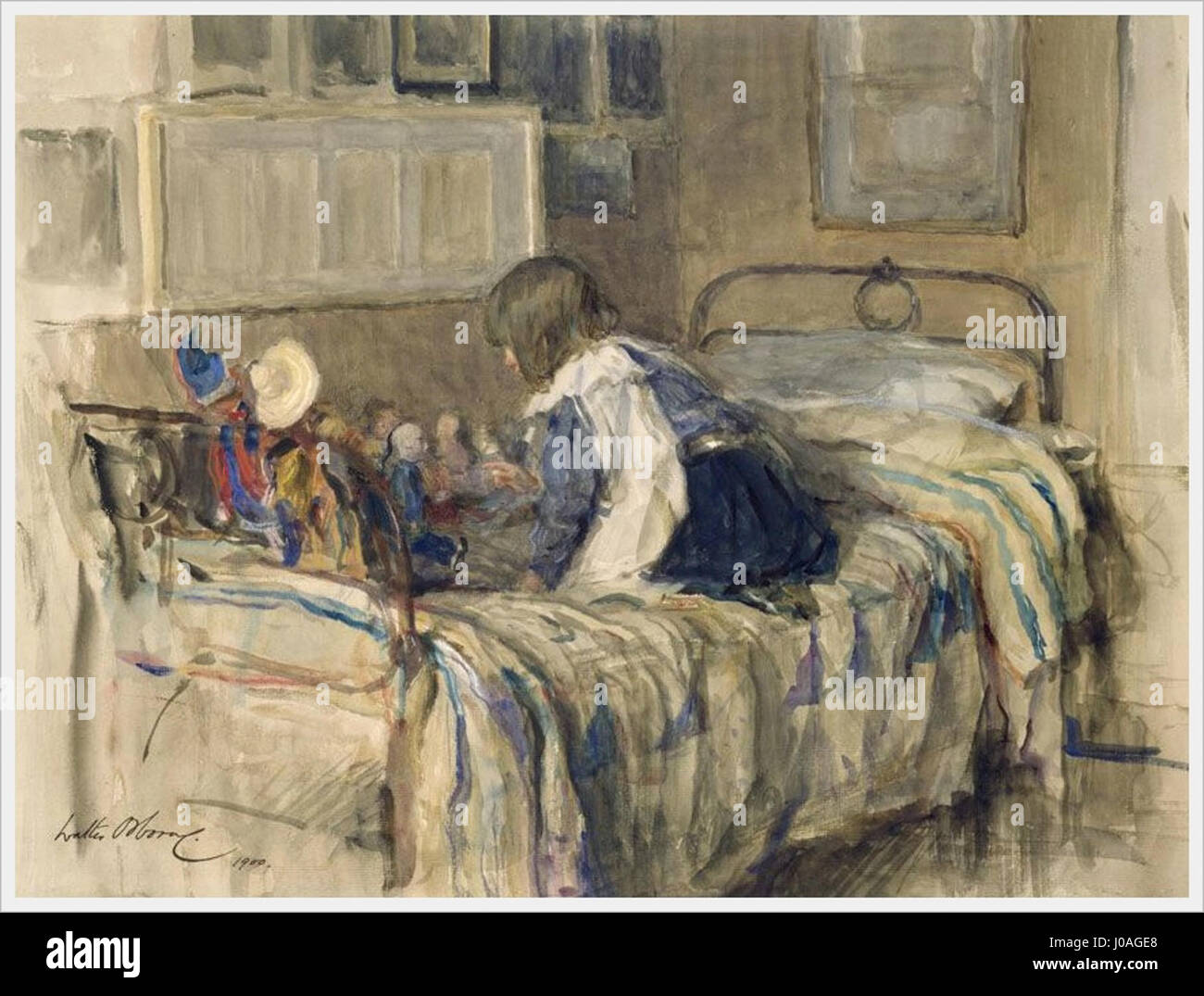 Walter Frederick Osborne's painting 'The Dolls' School' (1900) captures ...