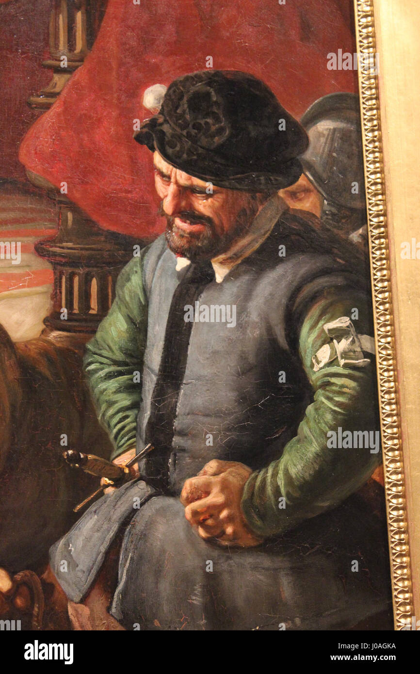 Joseph-Nicolas Robert-Fleury's 'Scène de la Saint-Barthélemy' depicts ...