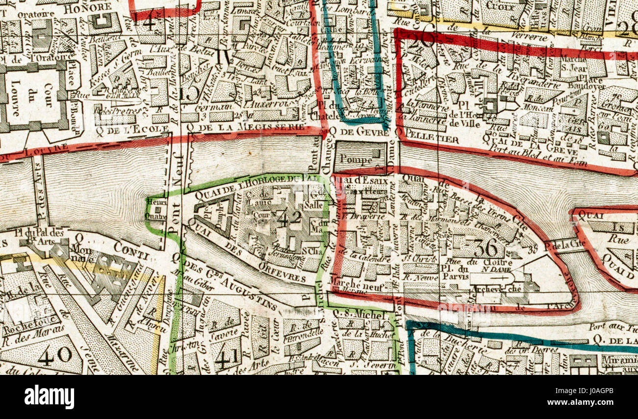 The 'Plan routier de la ville de Paris et de ses faubourgs' is a road ...