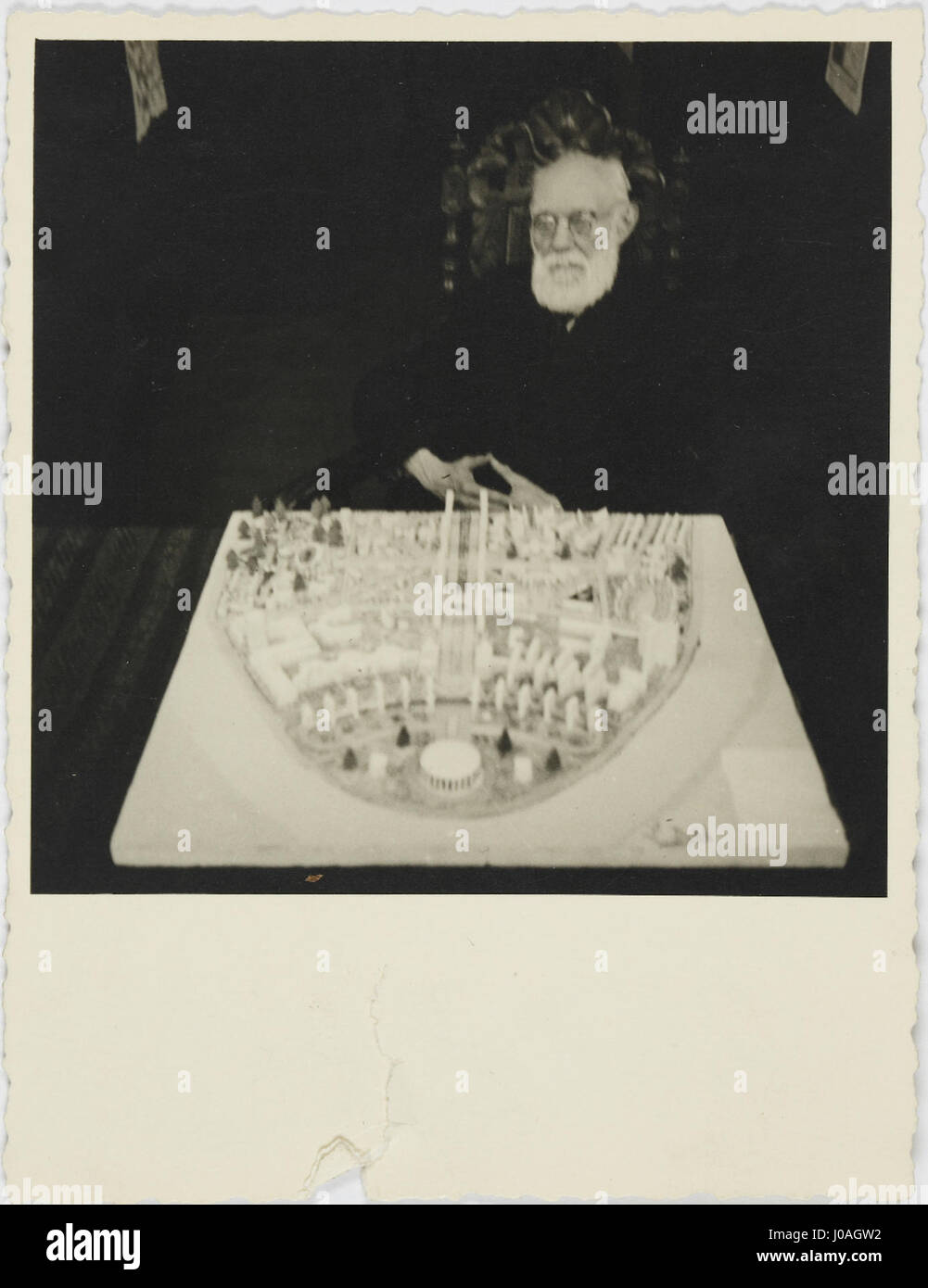 Paul Otlet, a key figure in information science, is shown in front of a ...