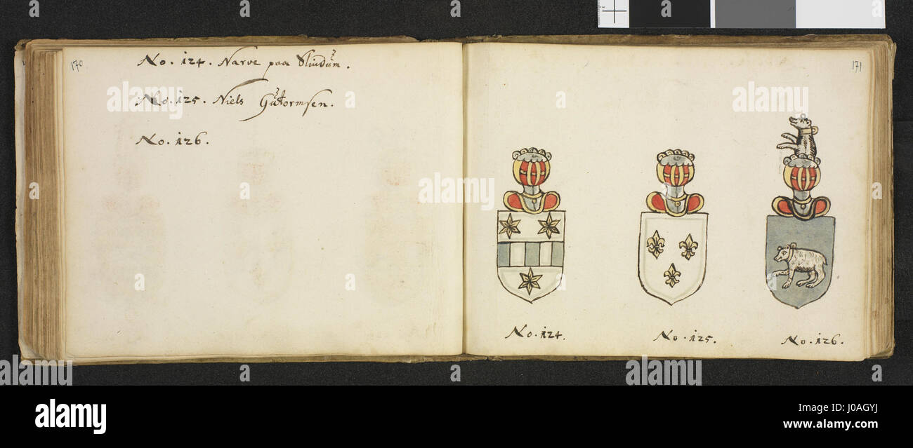 This work features the insignia of illustrious men from Norway ...