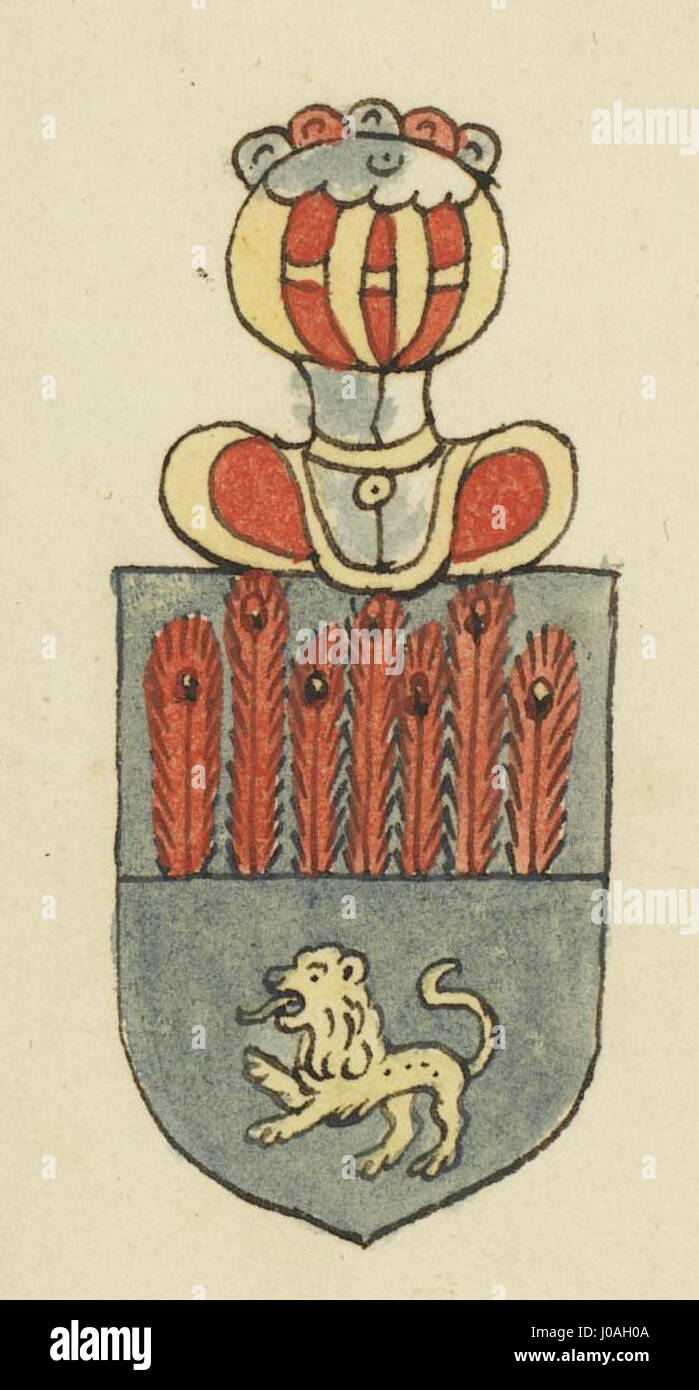 This historical document describes the insignia of illustrious men from ...