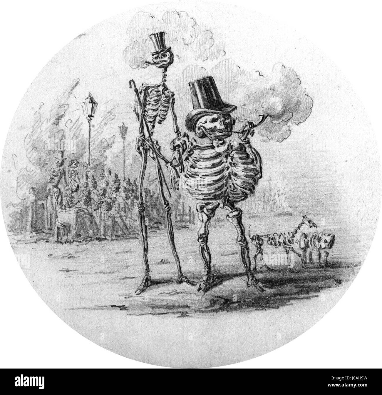 ‘Les morts pour rire’ by Gustavo Adolfo Bécquer reflects a macabre ...