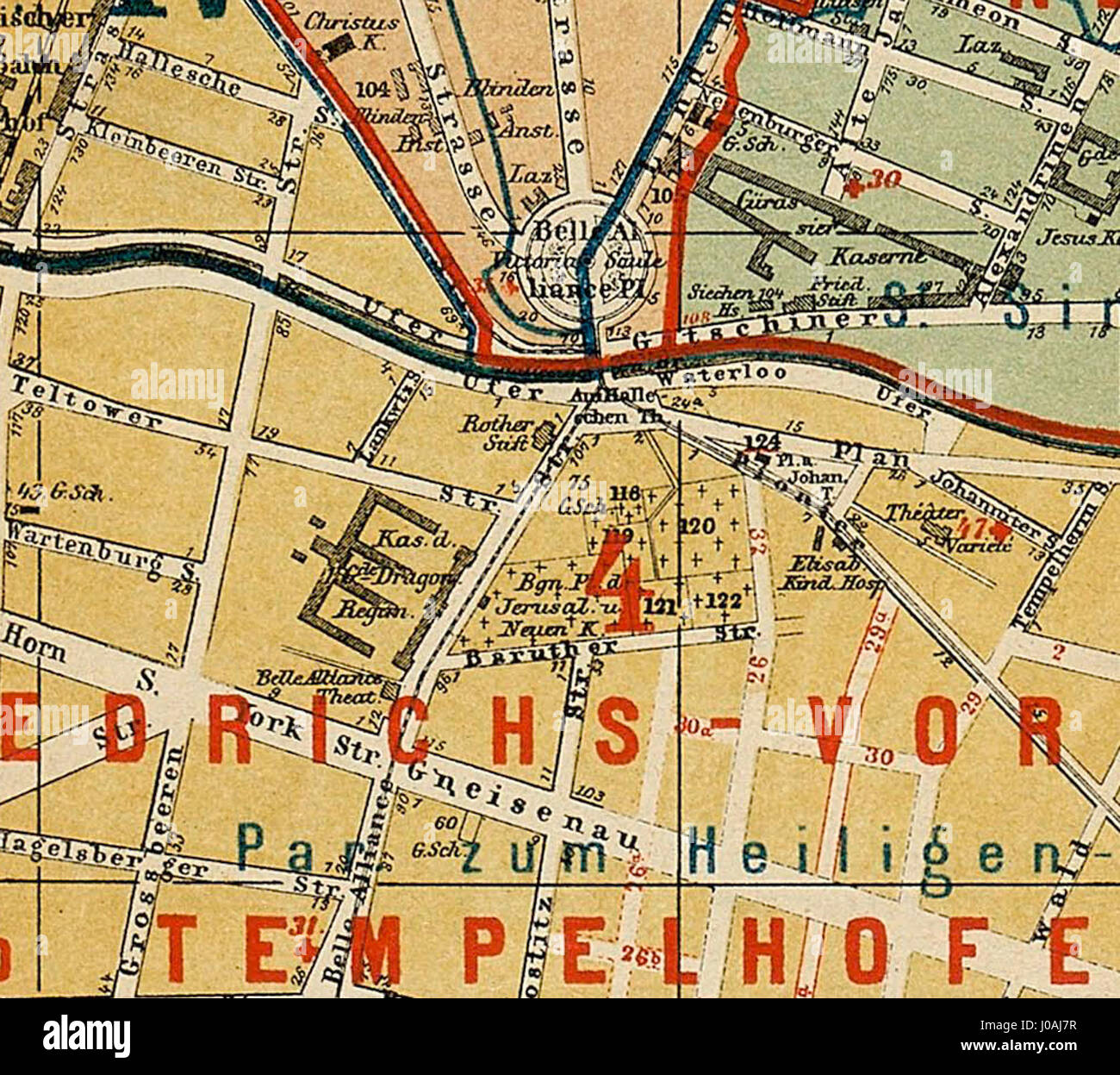 This 1874 map of Berlin displays the royal Prussian boundaries for ...
