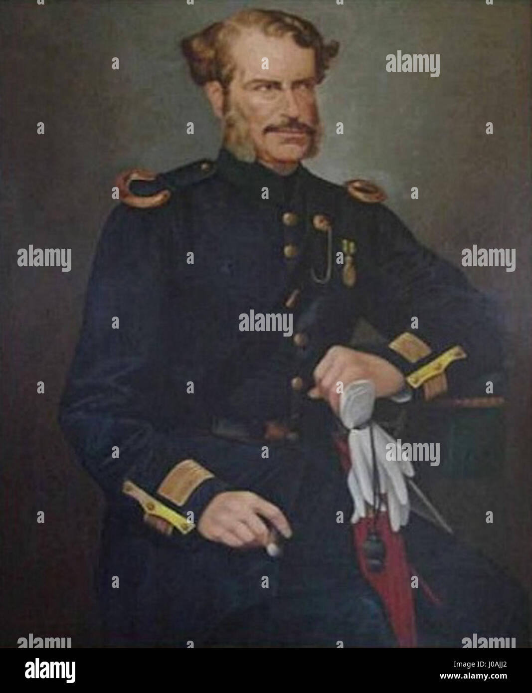 This military portrait by João Francisco Lopes Rodrigues captures the ...