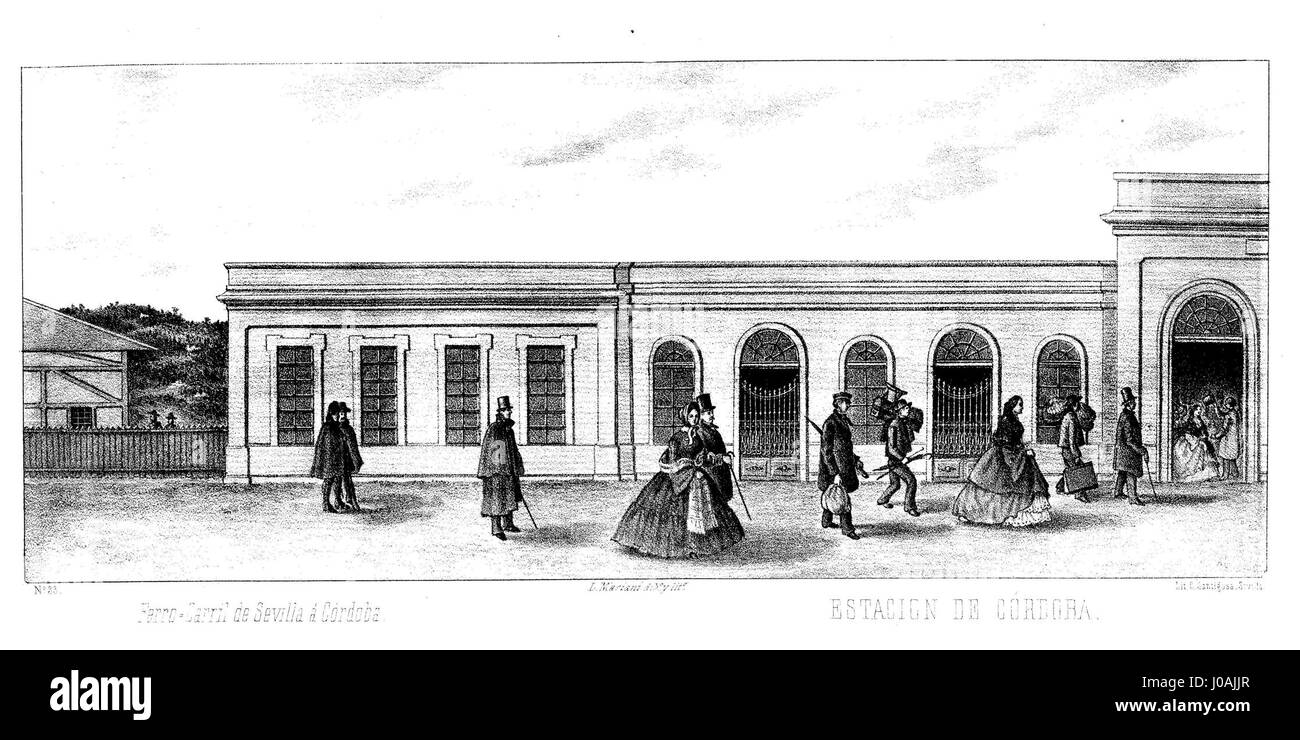 Colonial train station in Black and White Stock Photos & Images - Alamy