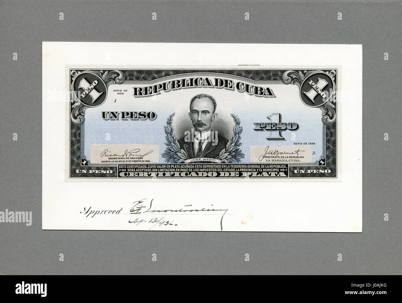 The US-BEP República de Cuba 1936 silver peso progress proof refers to ...
