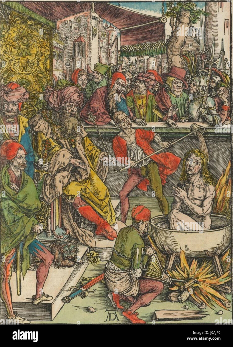 The Houghton Typ Inc 2121A image of Dürer’s 'Apocalypse' series depicts ...
