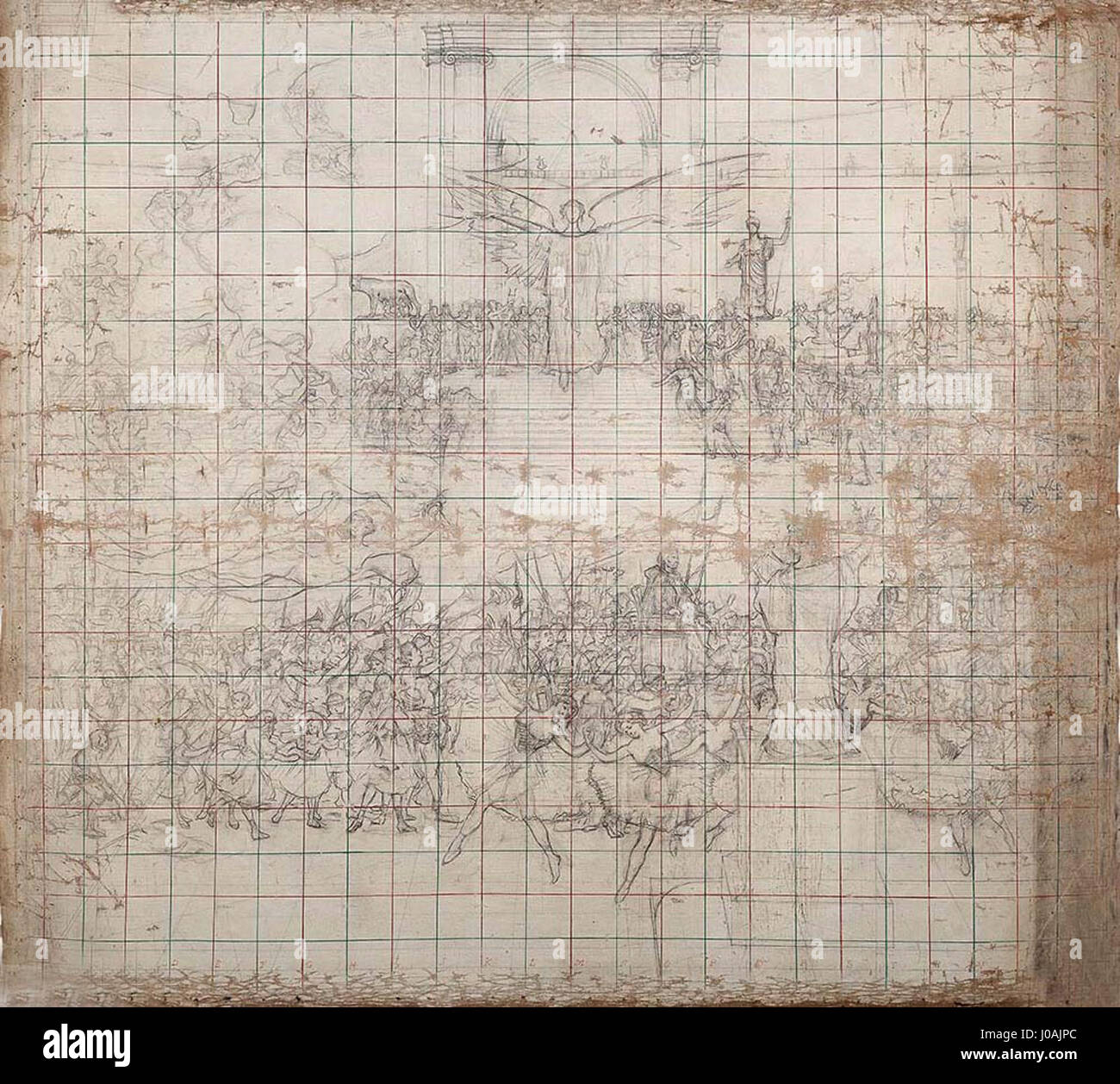 Eliseu Visconti's study for the proscenium curtain of the Teatro ...