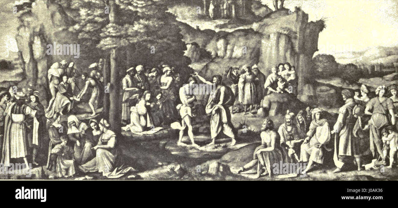 'Battesimo di Cristo' by Bacchiacca, located in Gemäldegalerie Berlin ...