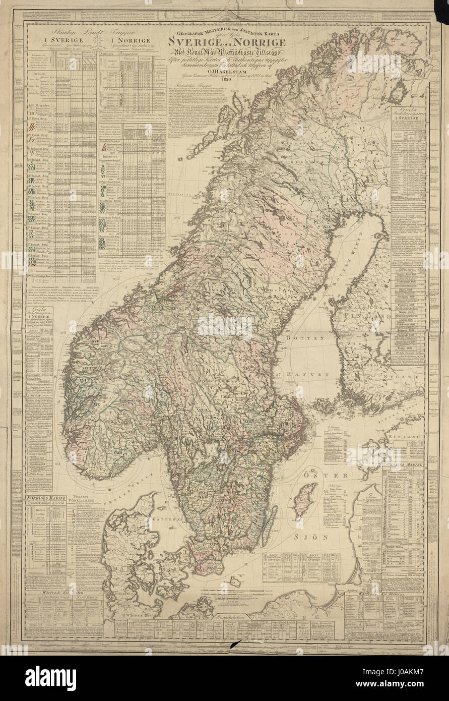 This 18th-century geographical, military, and statistical map covers ...