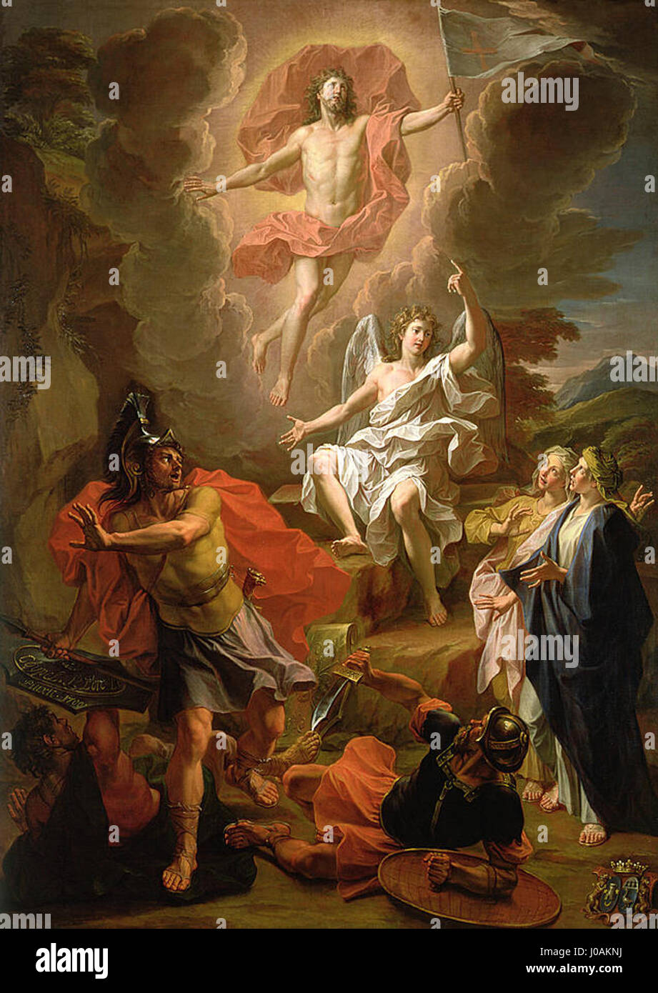 'Resurrection of Christ' by Noël Coypel is a large-scale Baroque ...