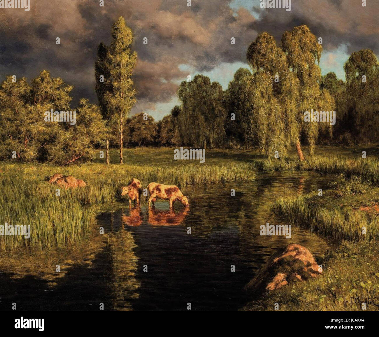 This painting by Fyodor Shishkin depicts a historical scene involving ...