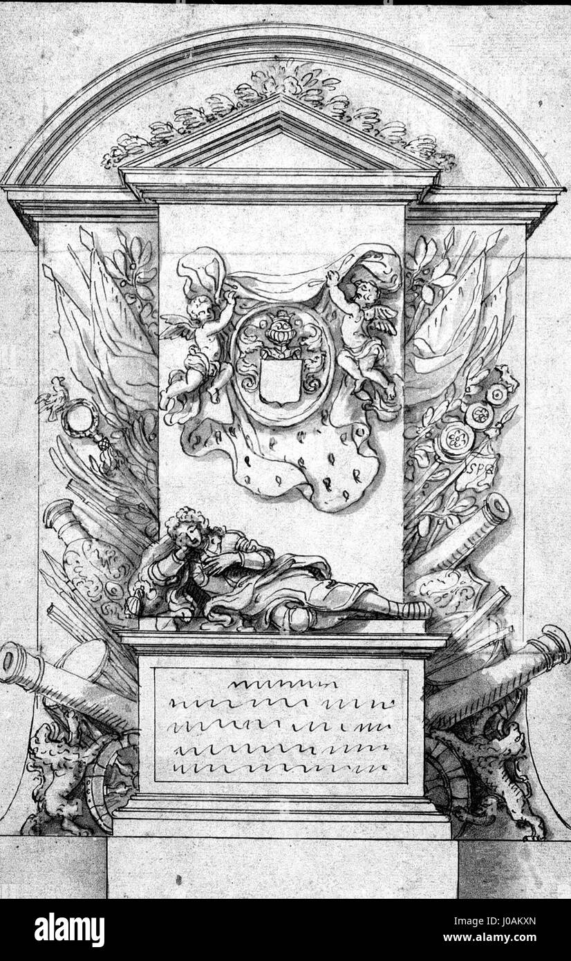 Cornélis Vander Veeken’s design for a military leader’s funeral ...