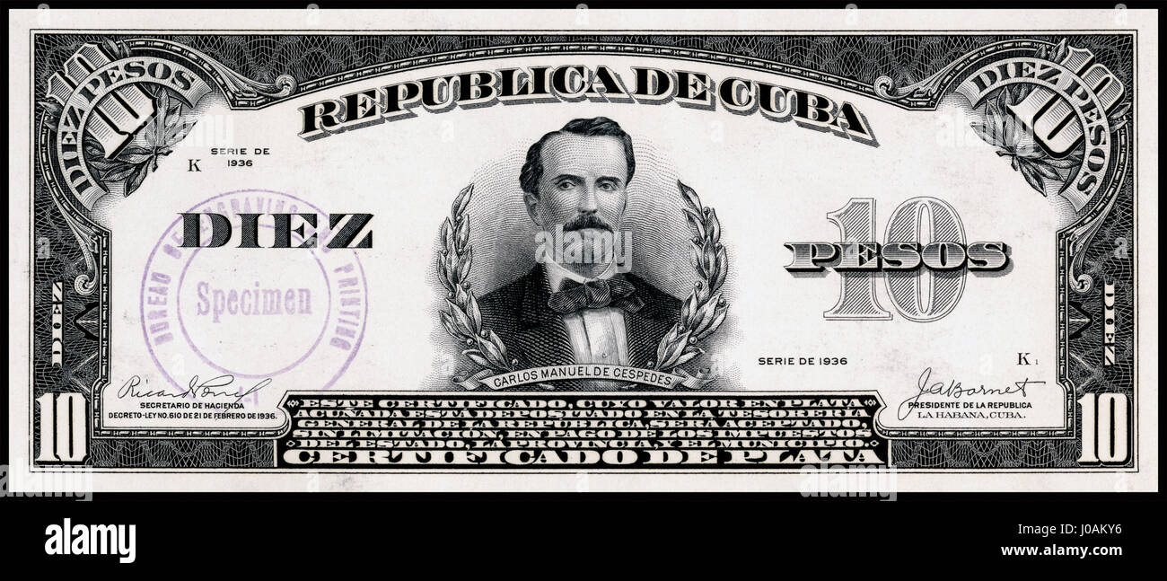 US-BEP-República de Cuba (certified proof) 10 silver pesos, 1936 (CUB ...