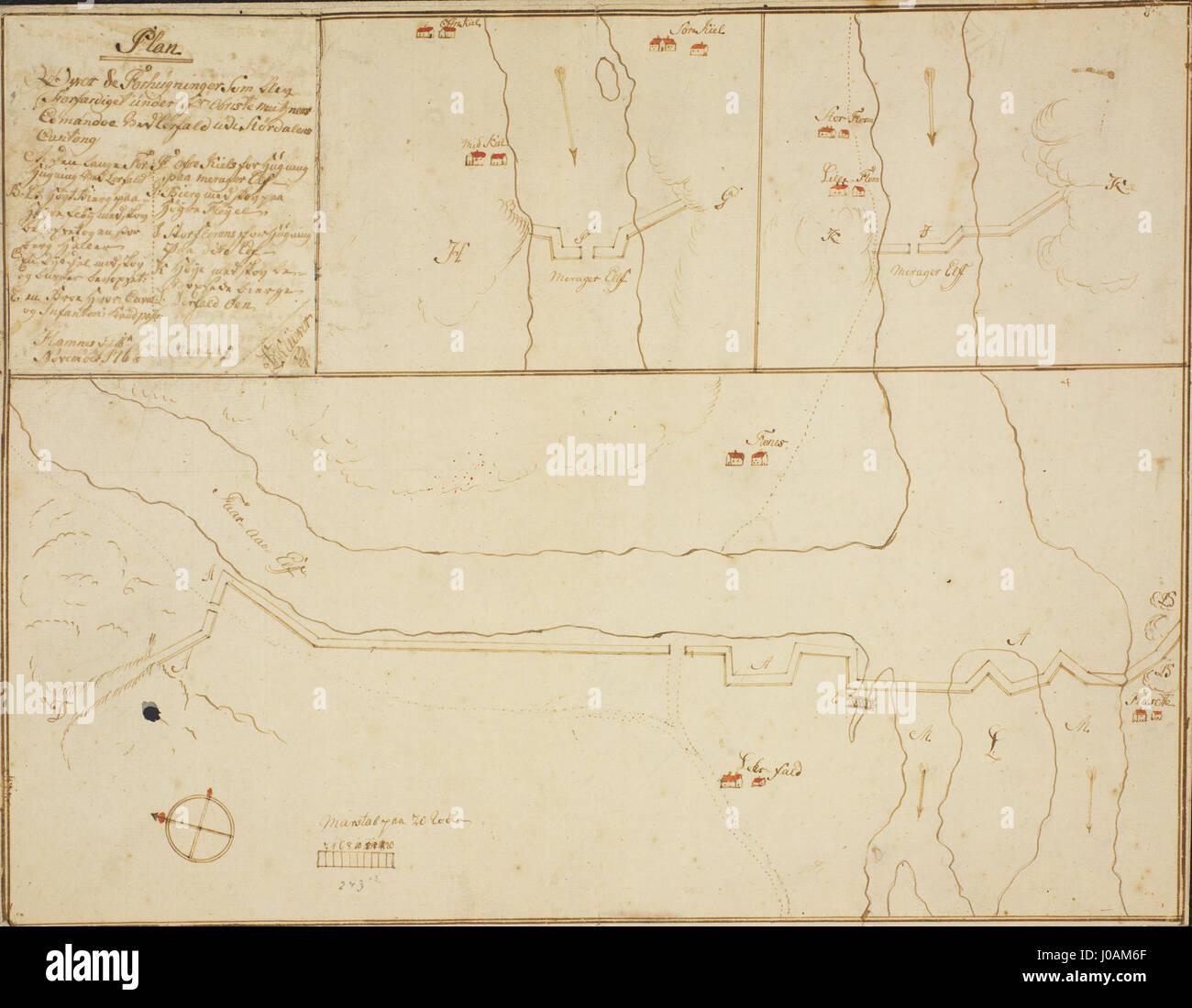 This historical map shows the operations carried out under the command ...