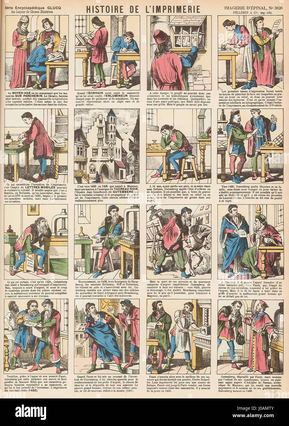Imagerie d'Épinal n°3820, a French print from the 19th century ...