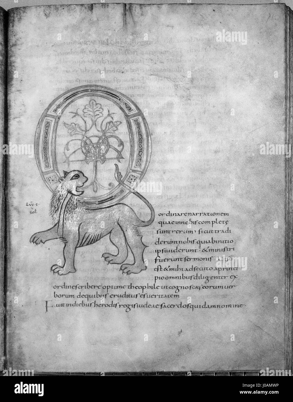 This illuminated manuscript page, dating from the early 10th century ...