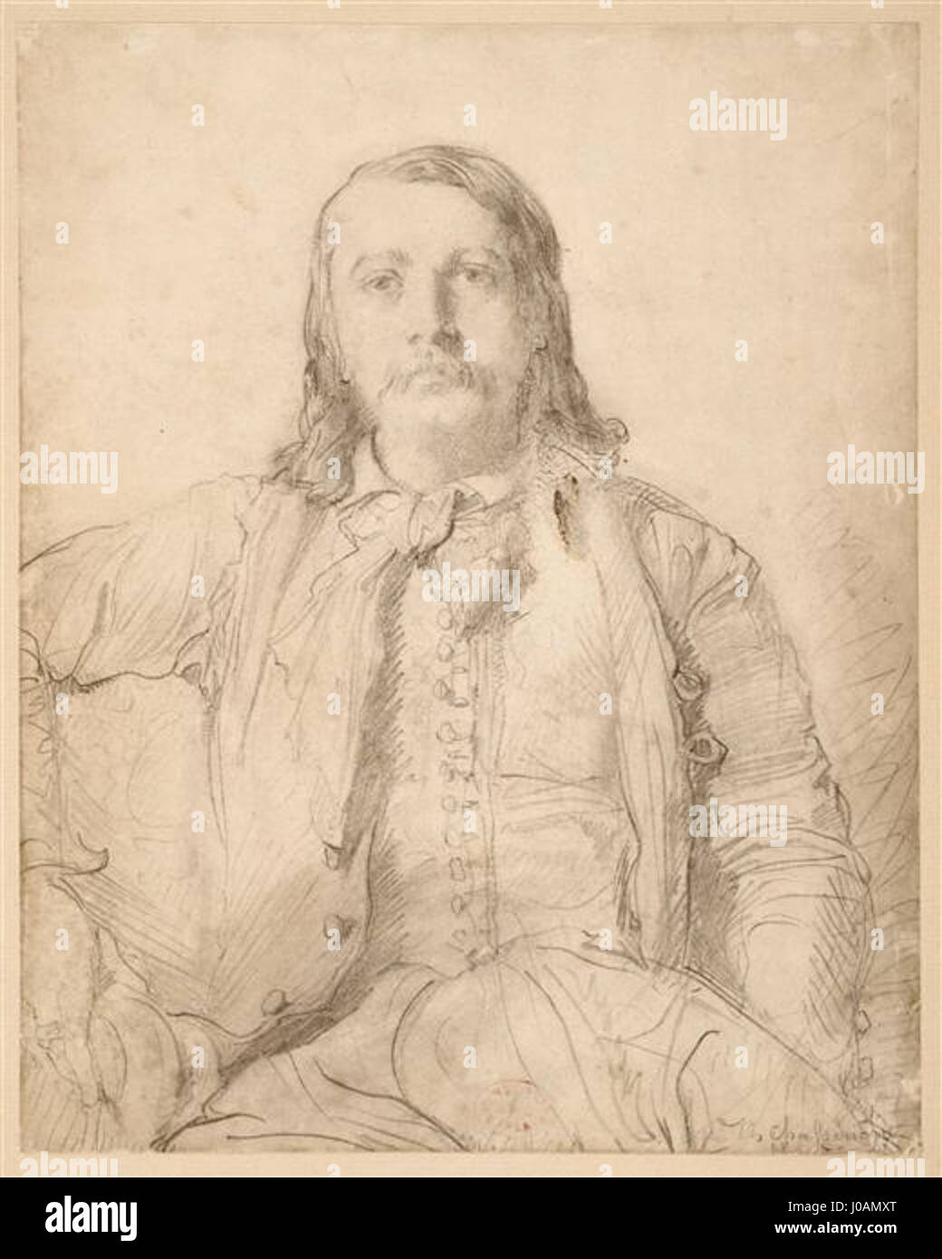 The 'Portrait de Théophile Gautier' is a notable painting of the French ...