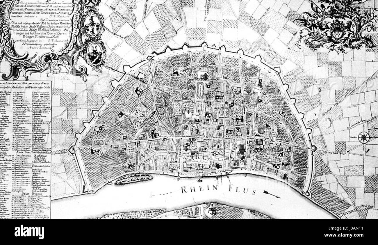 18th century city map Black and White Stock Photos & Images - Alamy