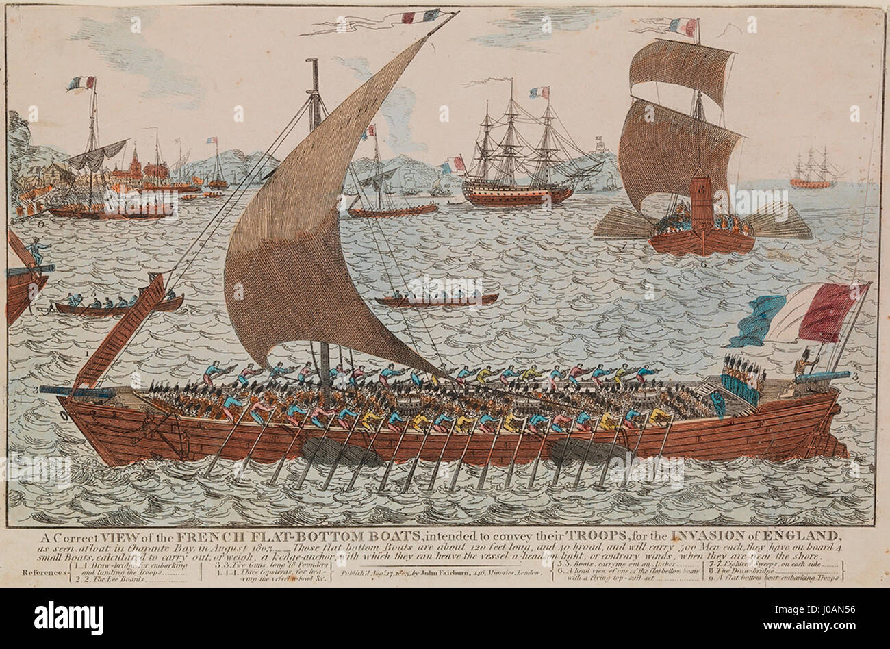 This image represents a flat-bottomed barque designed for the planned ...