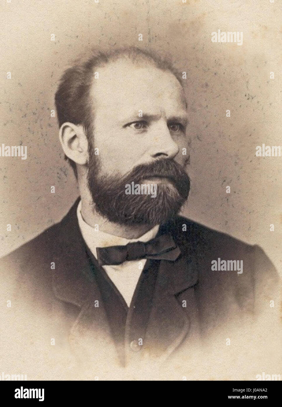 This 1871 portrait photograph of Carl Richard Ritter captures the ...