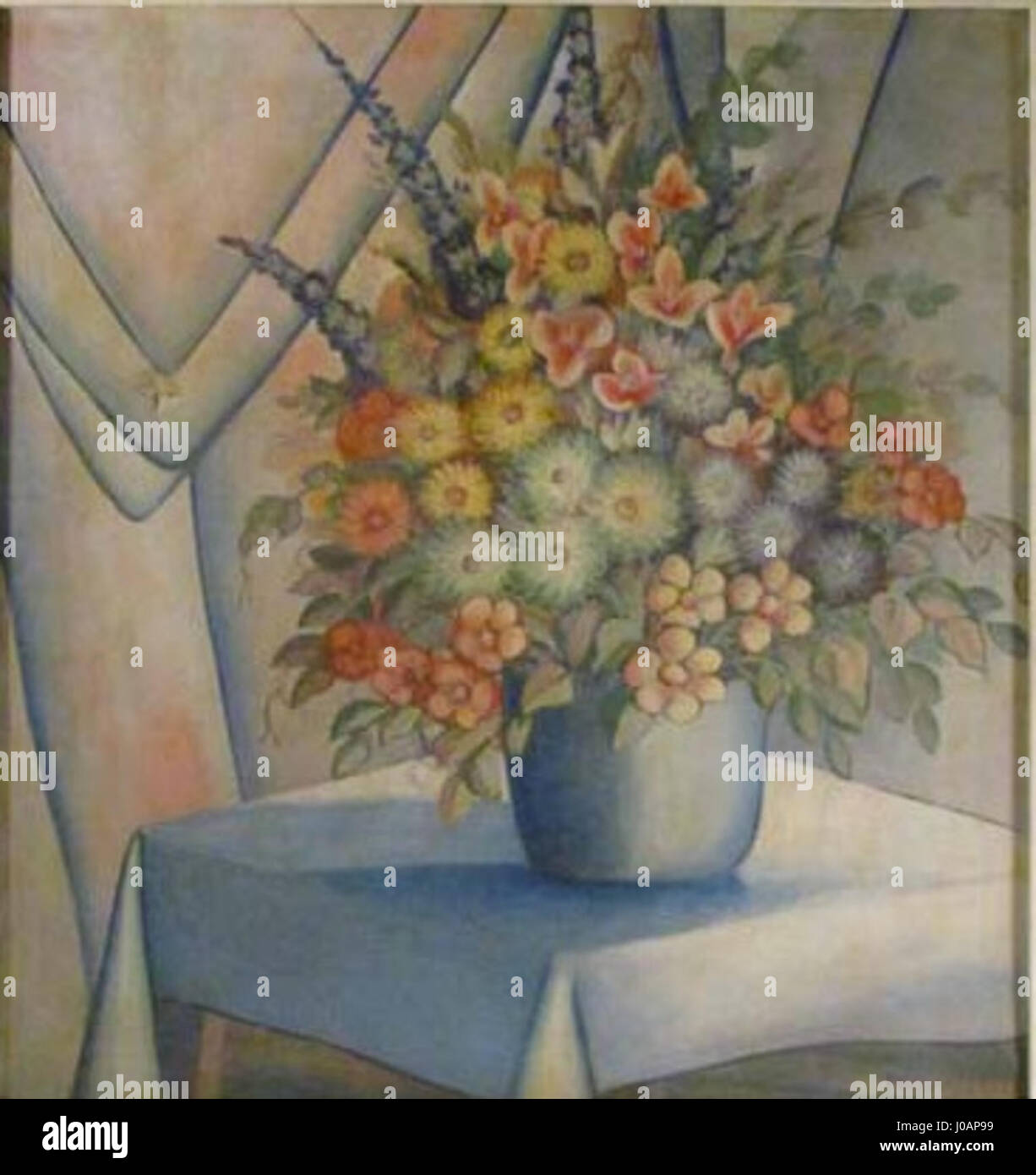 Gregor Perusek’s 'Still Life of Flowers in a Vase' showcases a vibrant ...