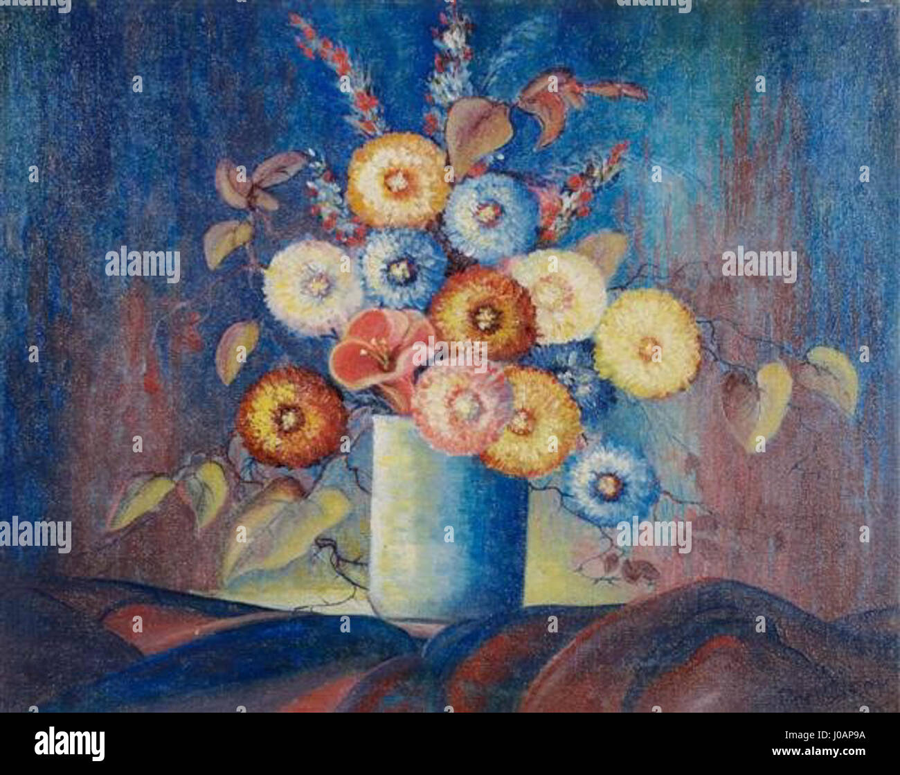 In 'Still Life (3)', Gregor Perusek presents a detailed and vibrant ...