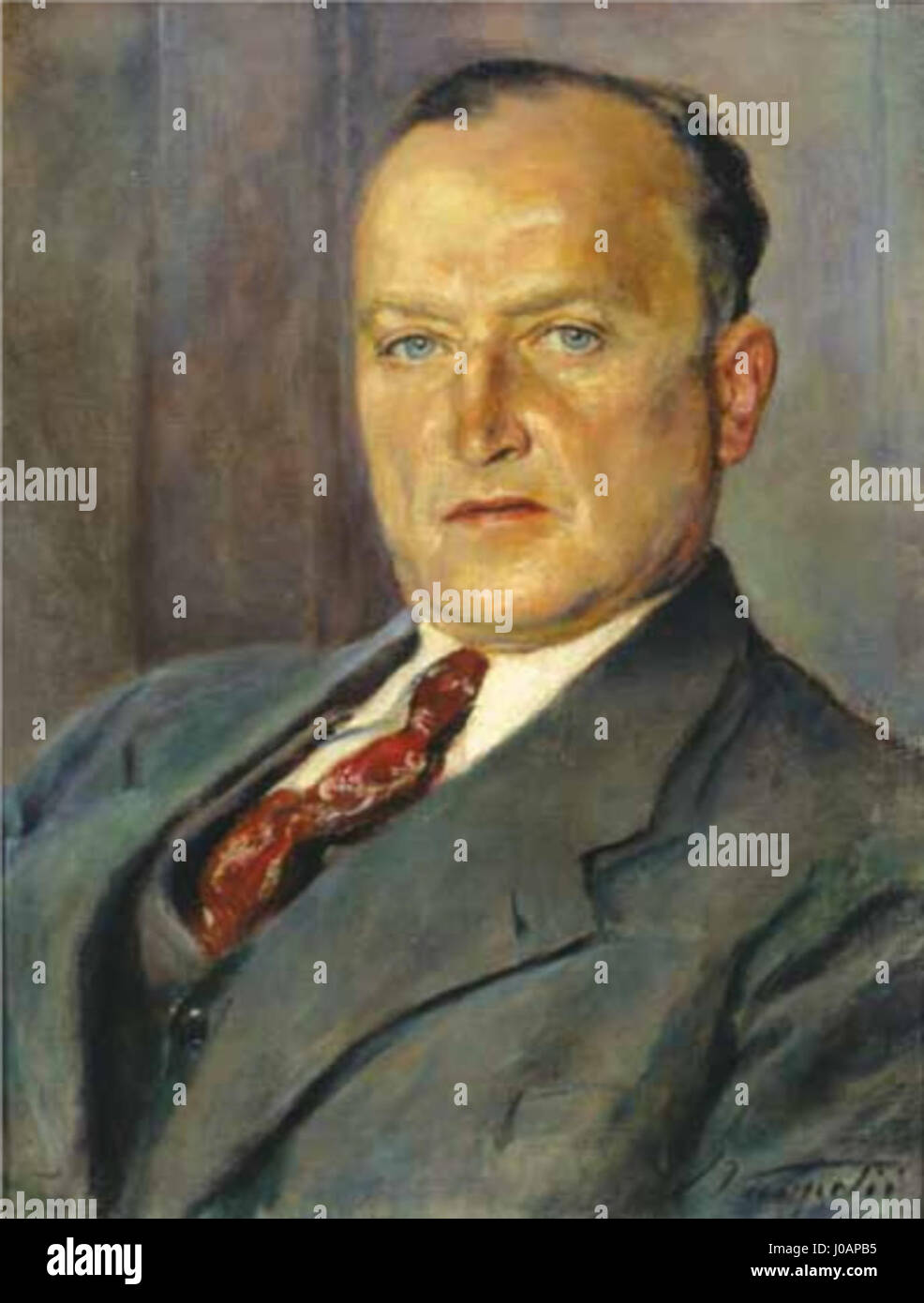 This portrait by Ivan Vavpotic of Janko Trost, a notable figure ...