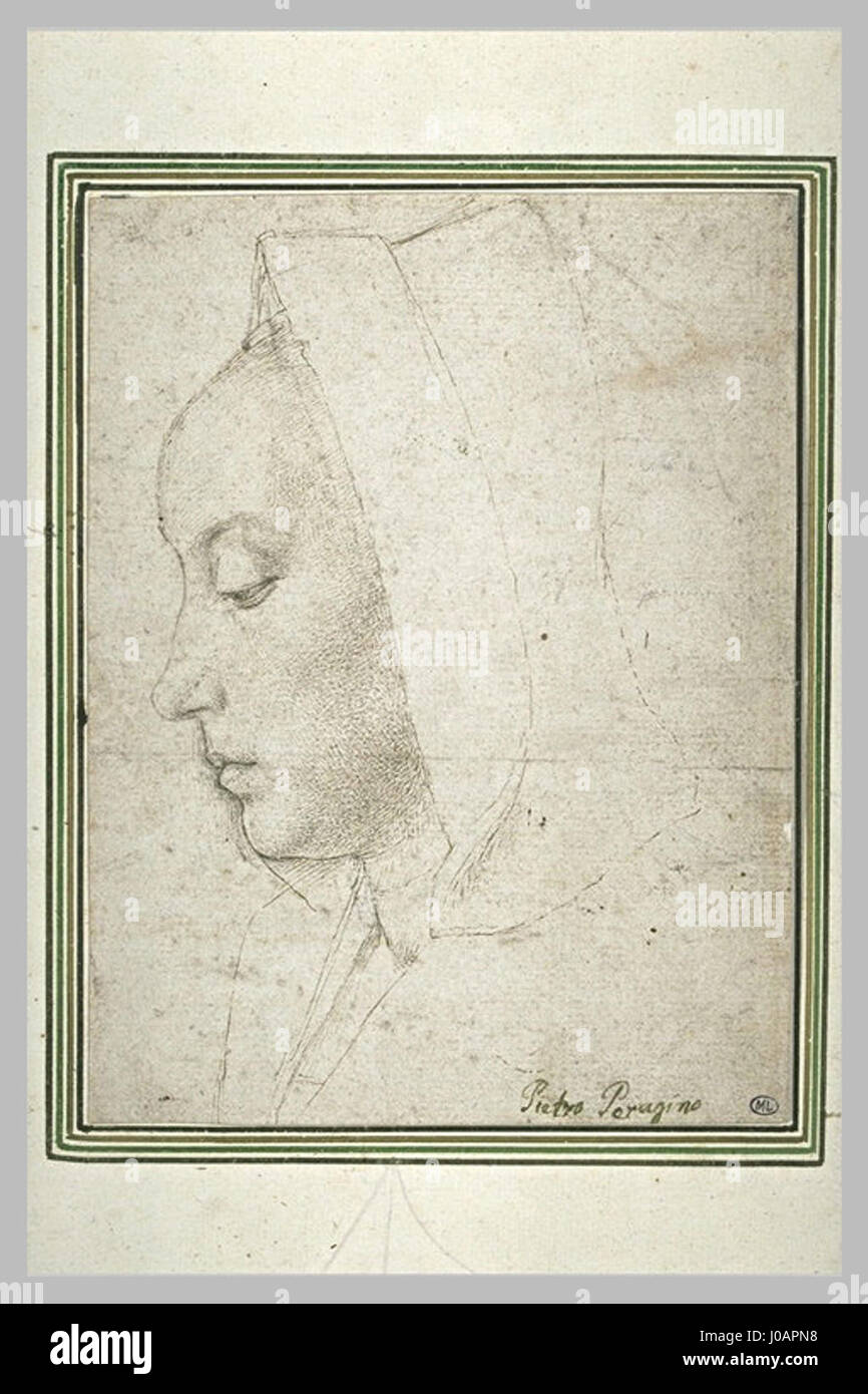 'Femme de profil' (Woman in Profile) is a painting by Jean Hey, known as Maître de Moulins ...