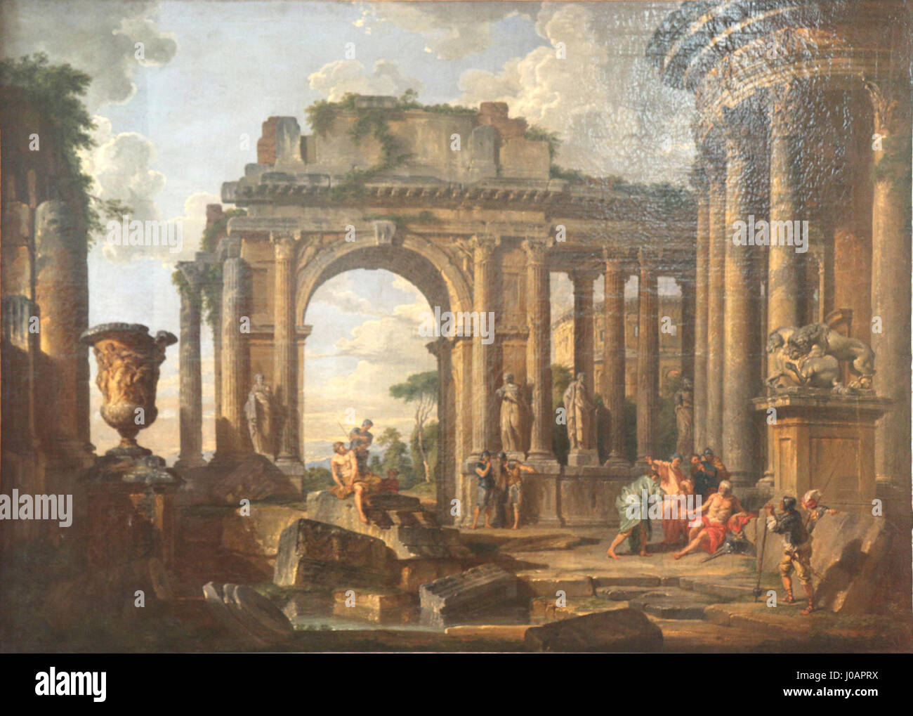A painting by Giovanni Paolo Pannini, illustrating the classical ...