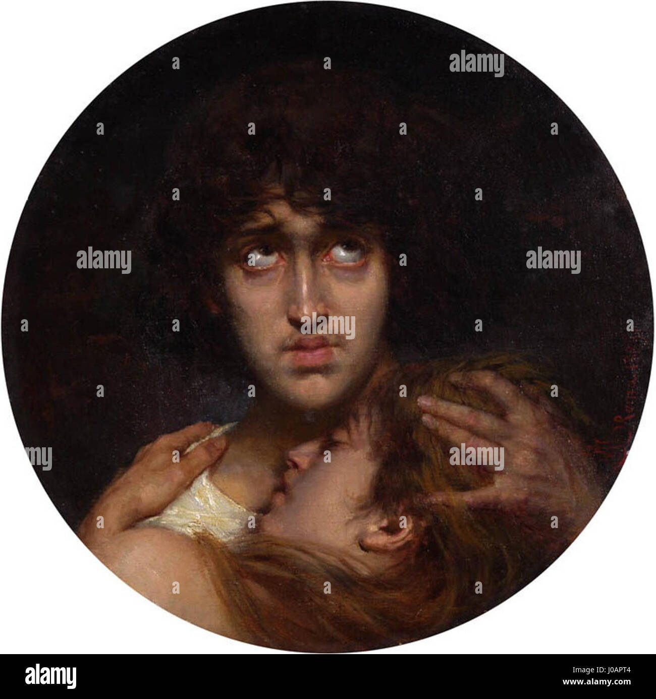 This 1885 painting by Wiesiolowski depicts the tragic love story of ...