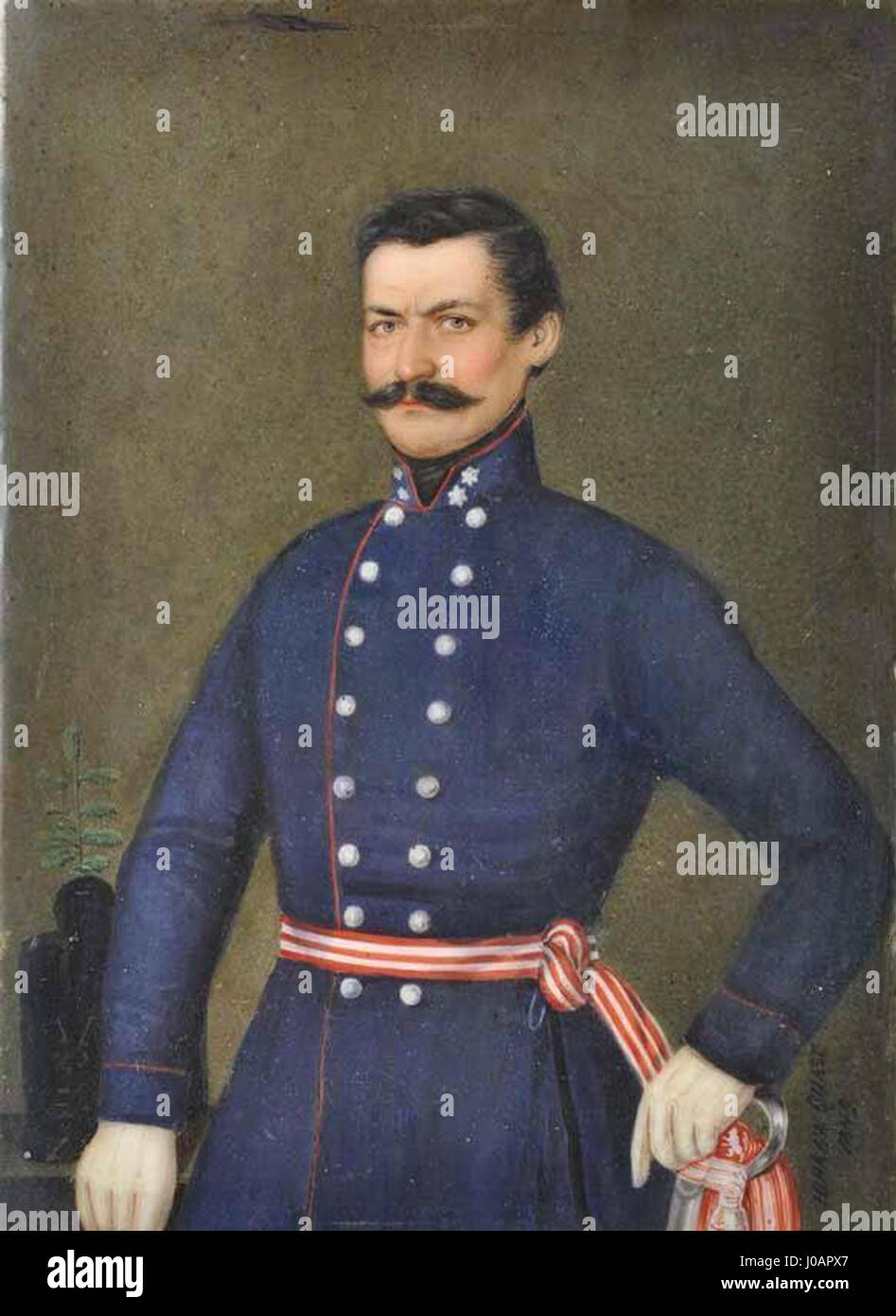 This portrait by Jan Zacharias Quast depicts a military officer from ...