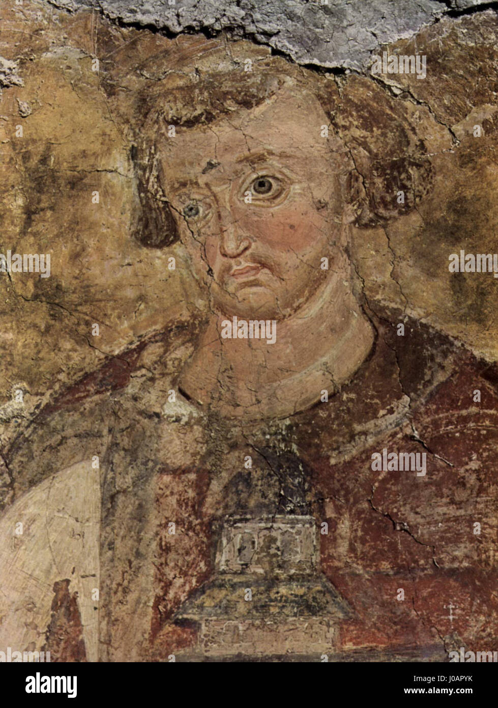 The fresco of Stefan Vladislav at Mileševa Monastery depicts the ...