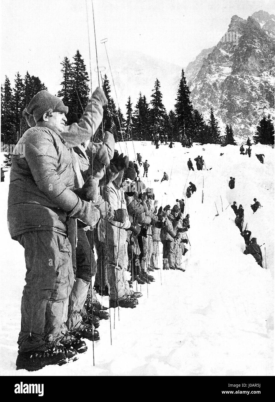 History of avalanche Black and White Stock Photos & Images - Alamy