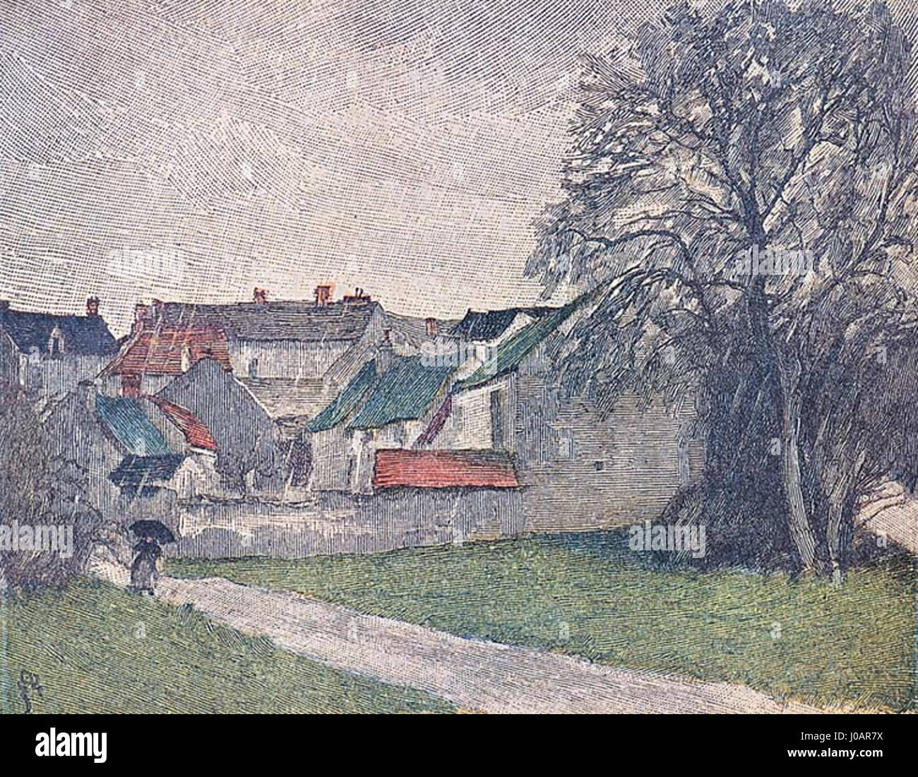 Kanae Yamamoto (c. 1912E2809315) Sēnu-ko batake no mura Stock Photo - Alamy