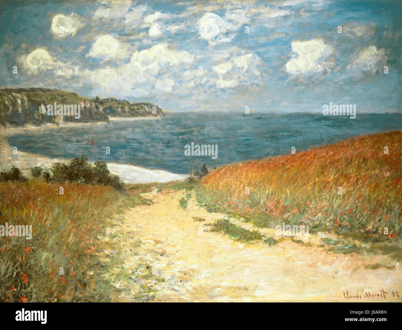 Claude Monet's 1882 painting 'Chemin dans les blés' (Pathway in the ...