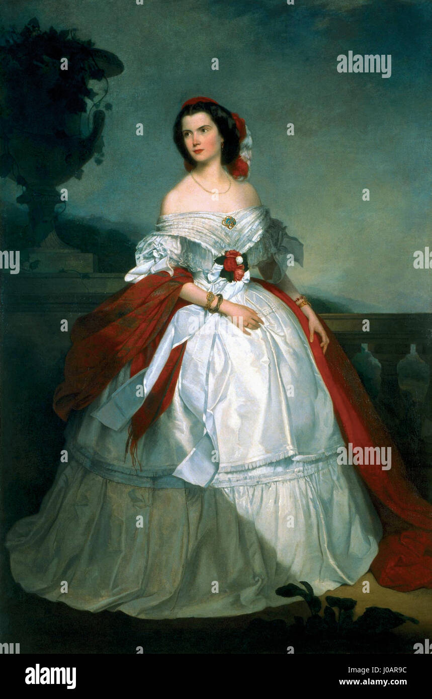 This portrait, created in 1862, depicts the Viscountess of Menezes, D ...