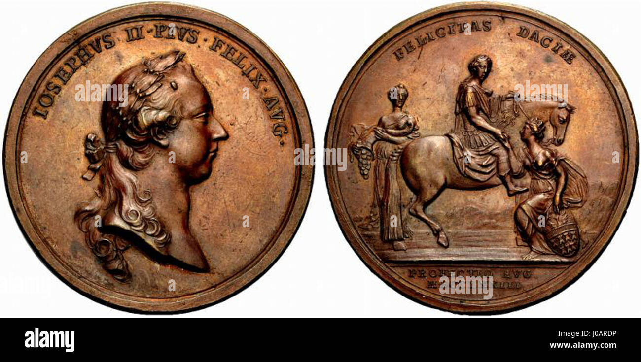 The Joseph II Medal of 1773 commemorates the Austrian emperor's reforms ...