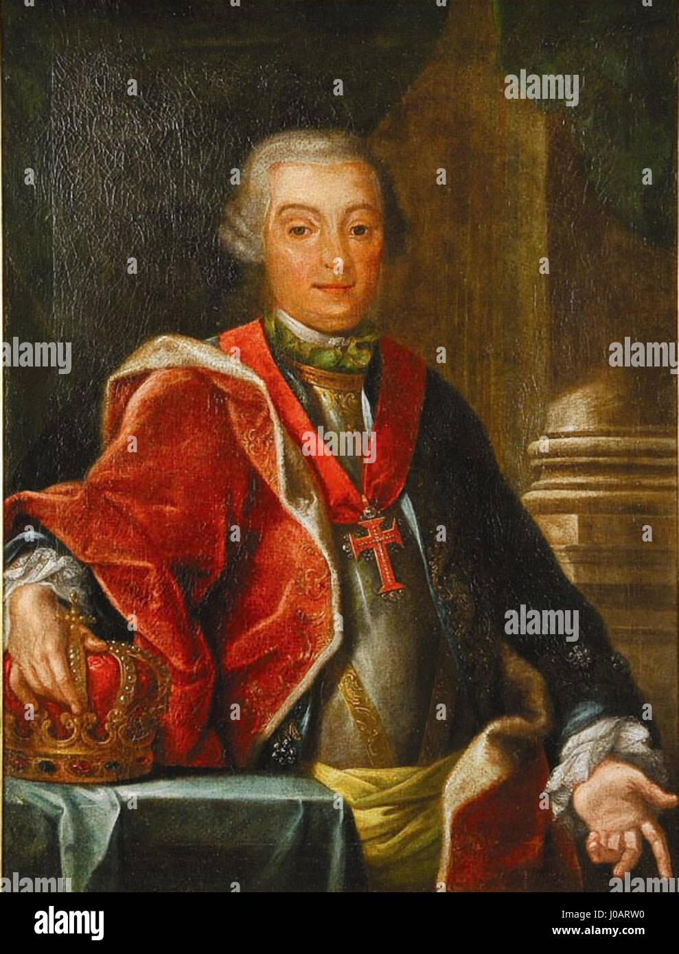 The portrait of D. Pedro III, painted in the 18th century by a ...