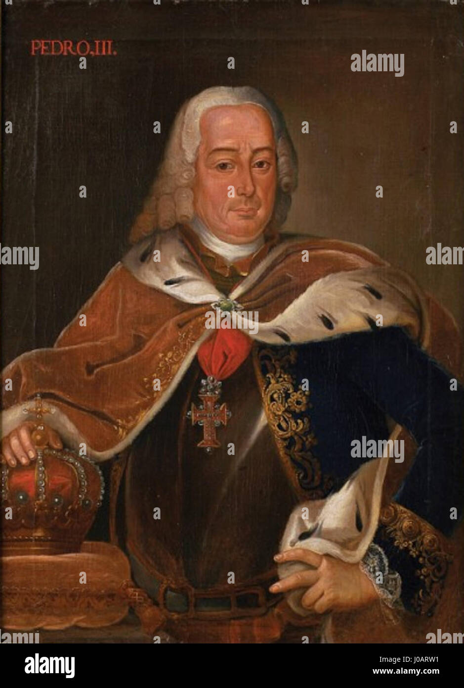 'D. Pedro III' is a portrait of King Peter III of Portugal, painted by ...