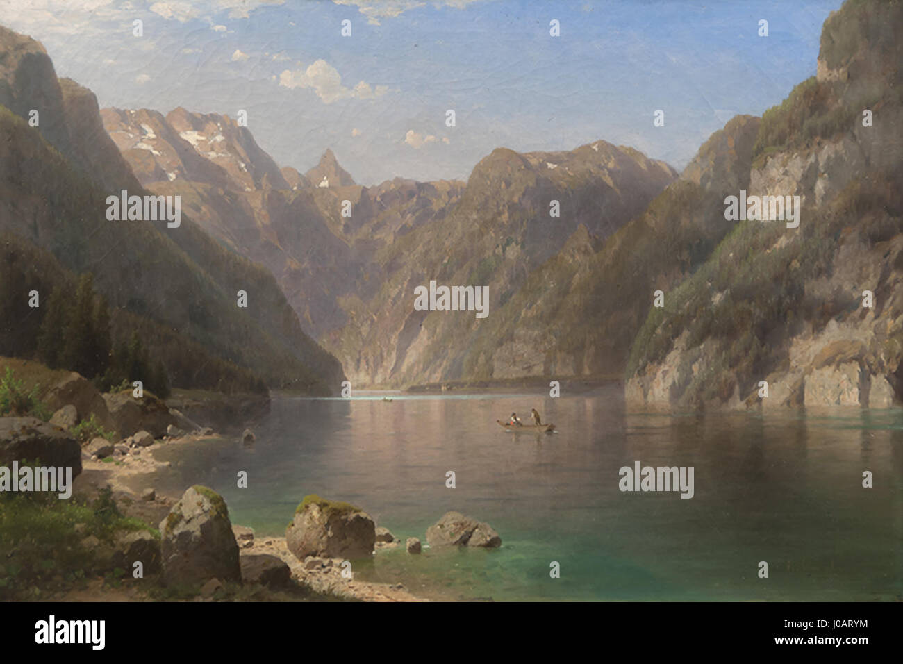 Adolf Chwala (1836-1900) - Jezero Königsee Stock Photo - Alamy