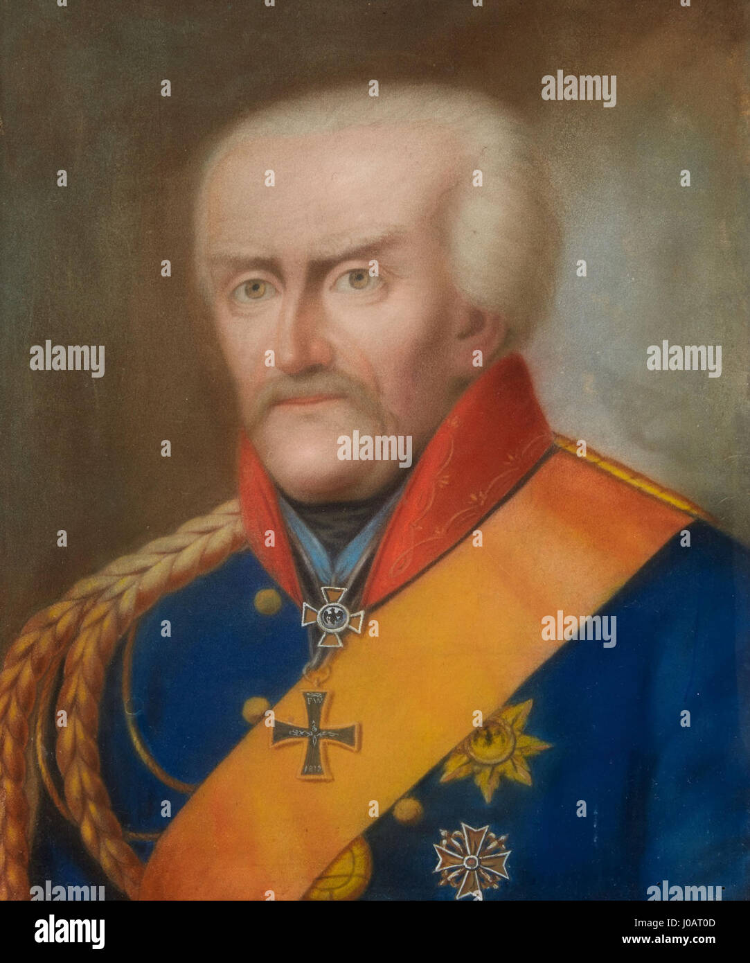 This portrait of Prince Blücher of Wahlstatt, a key figure in the ...