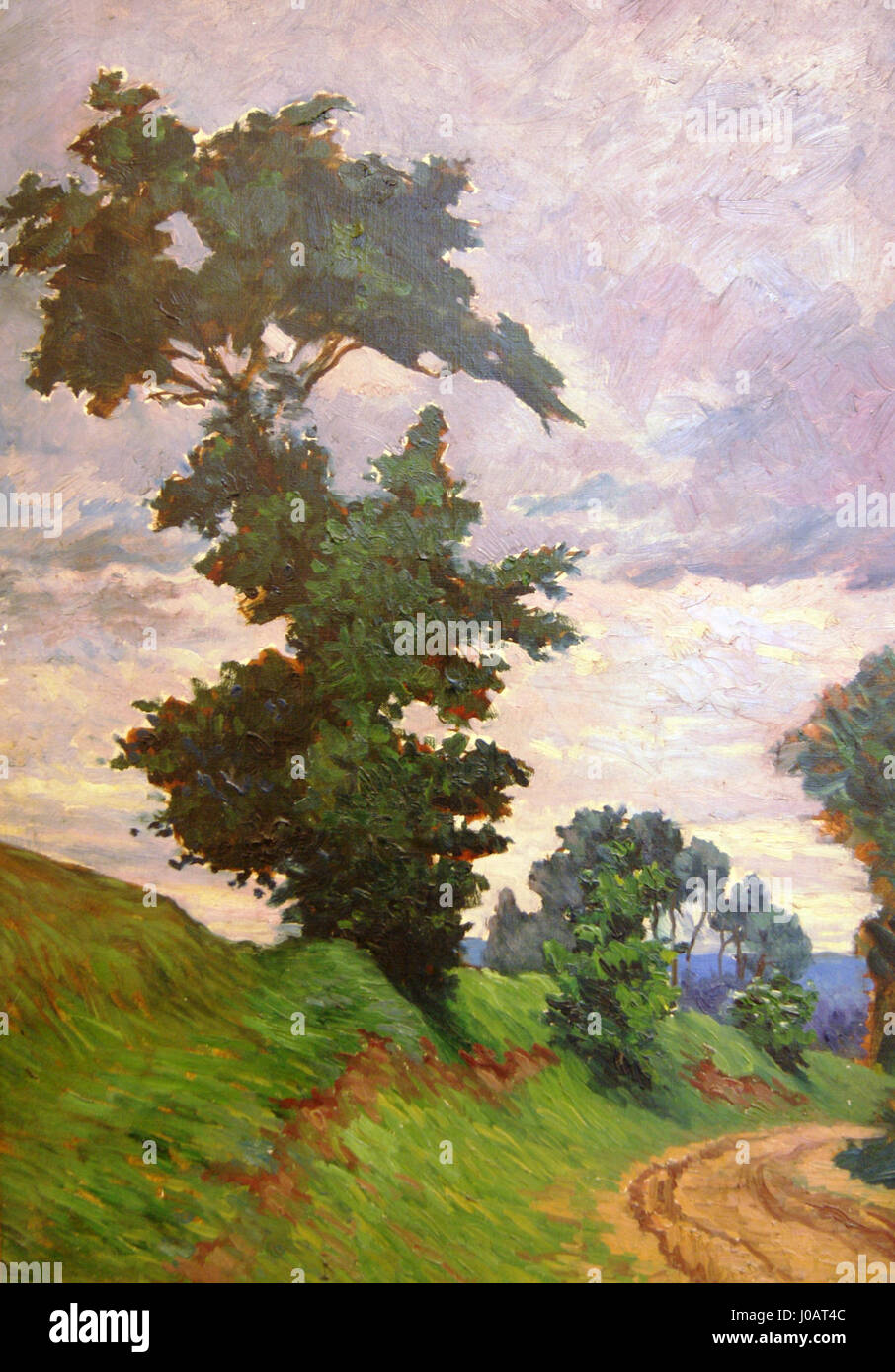 'Le chemin creux à Gouvernes' is a painting by French artist Léo ...